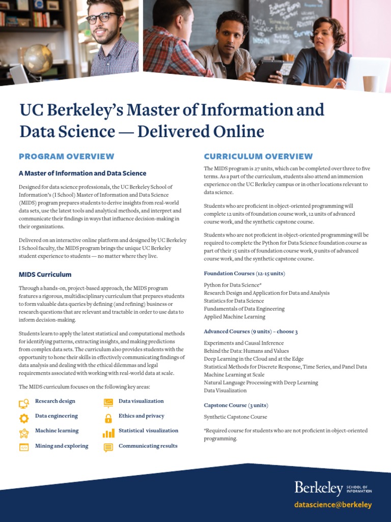 UC Berkeley's Master of Information and Data Science - Delivered Online ...