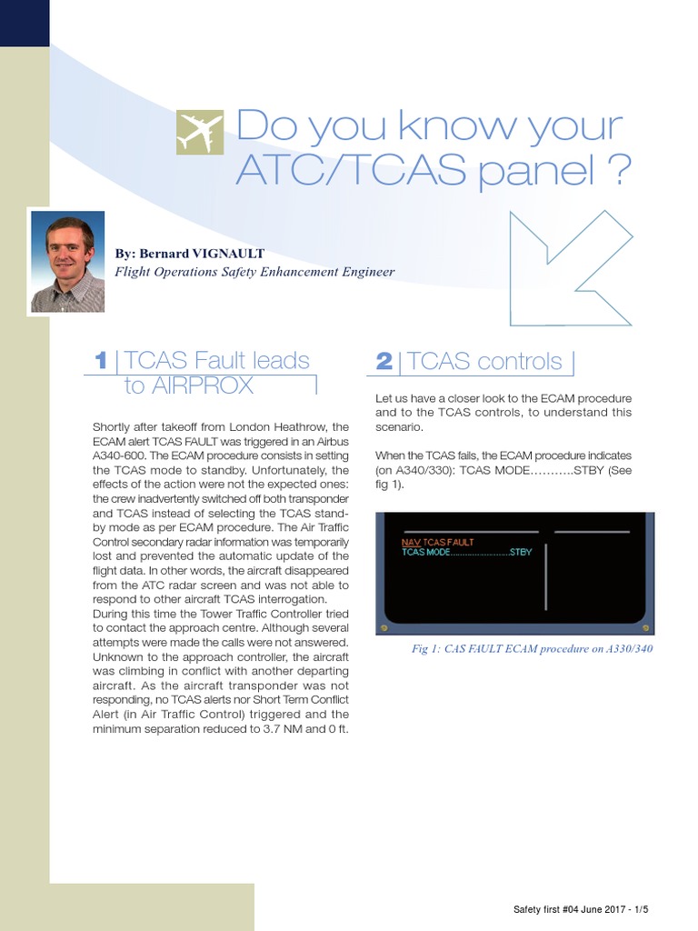 Do You Know Your Atc Tcas Panel | PDF | Air Traffic Control ...