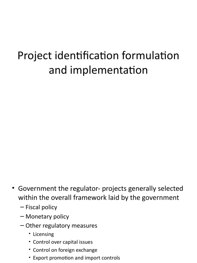 Project Formulation Chapter 2 | PDF | Feasibility Study | Subsidy