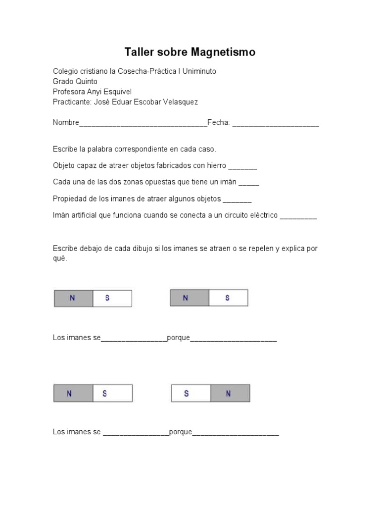 Taller Sobre Magnetismo | PDF