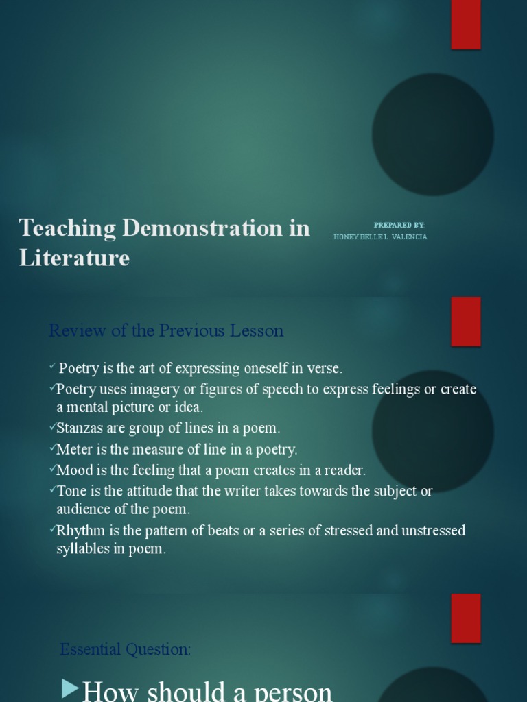 Invictus Lesson Demo | PDF