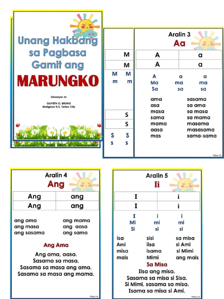 Marungko Reading Materials | PDF