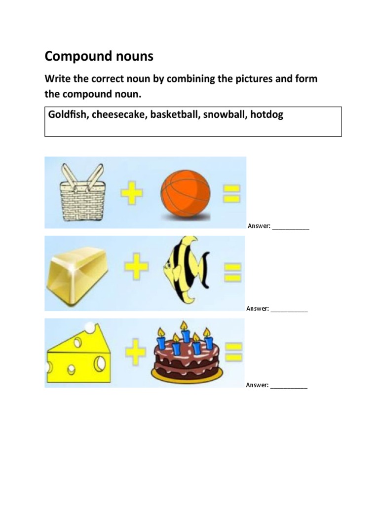 Compound Nouns 2nd TSK | PDF | Sports & Recreation | Teaching Methods ...