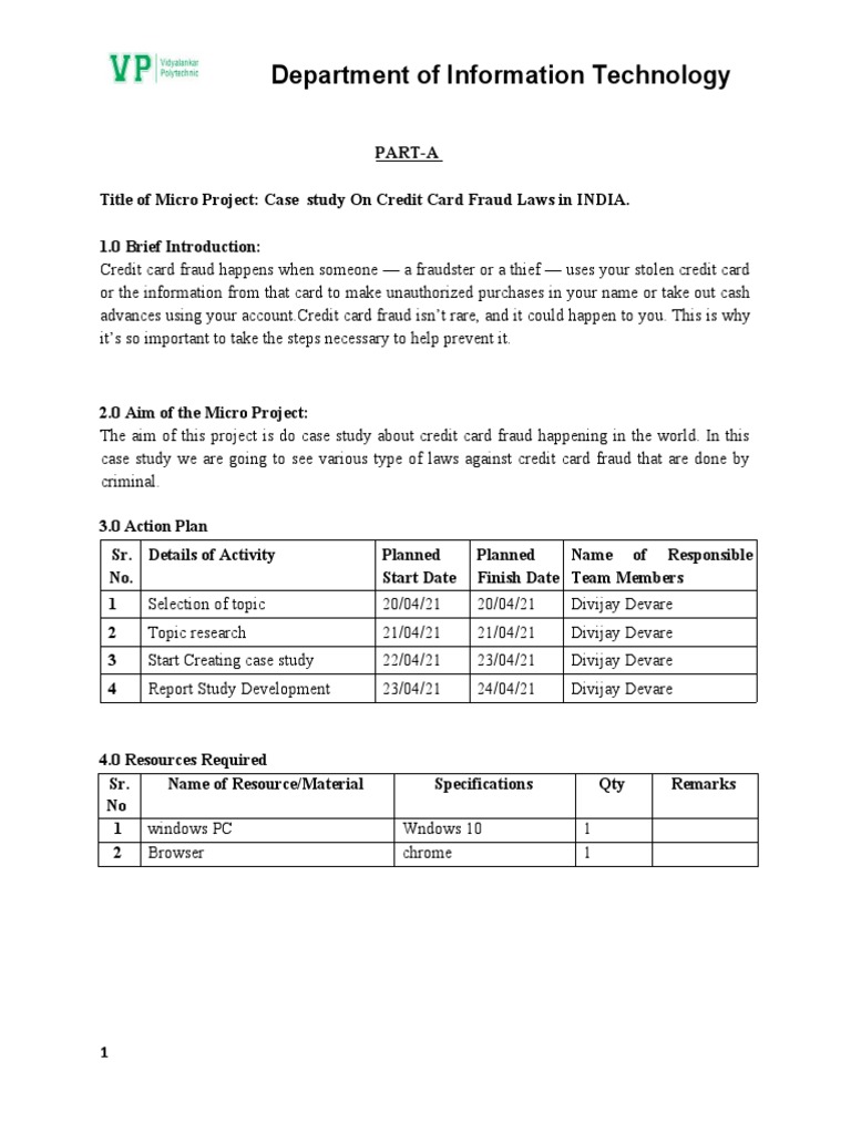 ETI Micro Project Report | PDF | Outsourcing | Credit Card