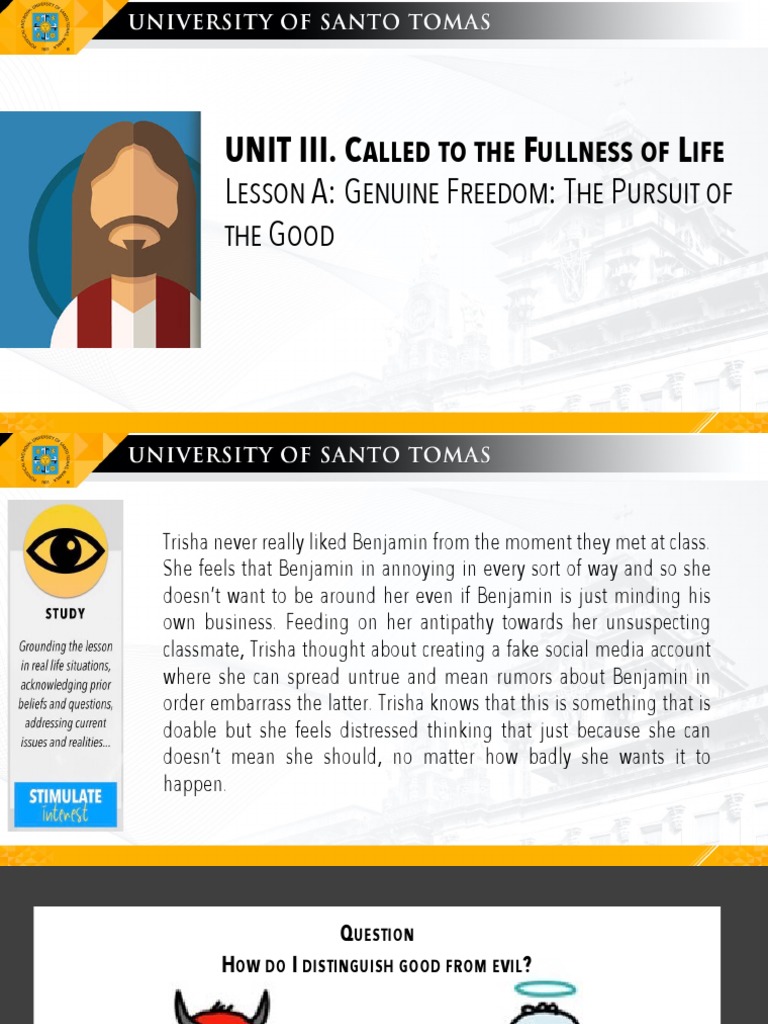 Genuine Freedom The Pursuit of The Good 1 | PDF | God | Reason