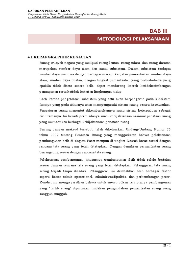 BAB 4 Metodologi WP IV - Draft | PDF