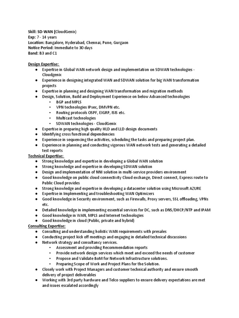 JD SDWAN-Cloudgenix | Download Free PDF | Virtual Private Network | Cloud Computing