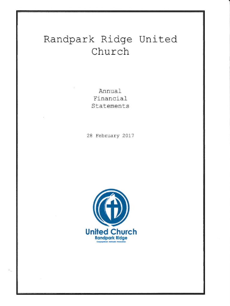 Annual Financial Statements of The Church | PDF | Audit | Book Value