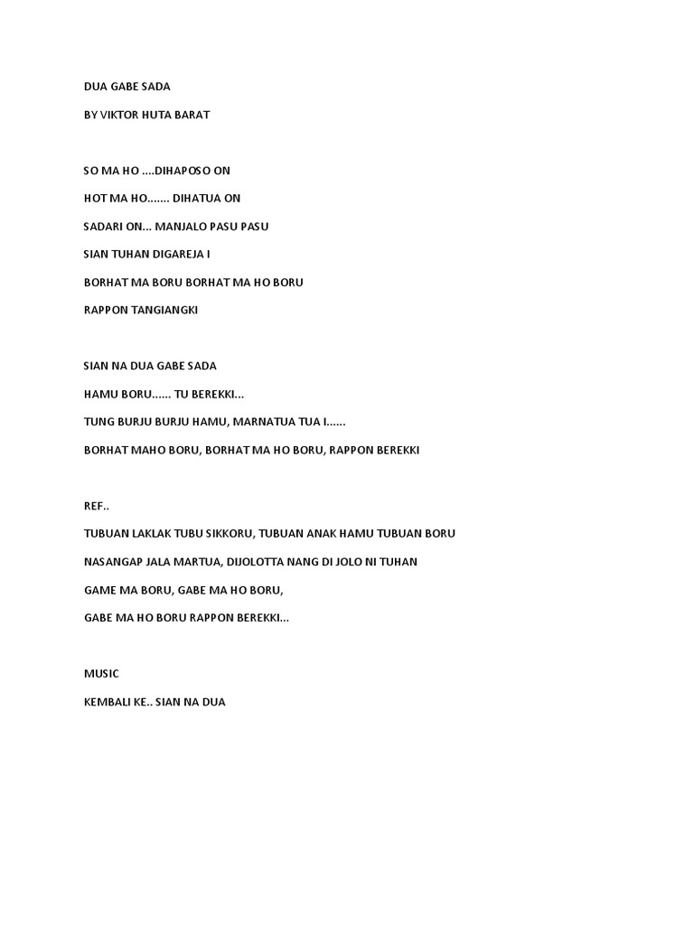 Dua Gabe Sada | PDF | Seni