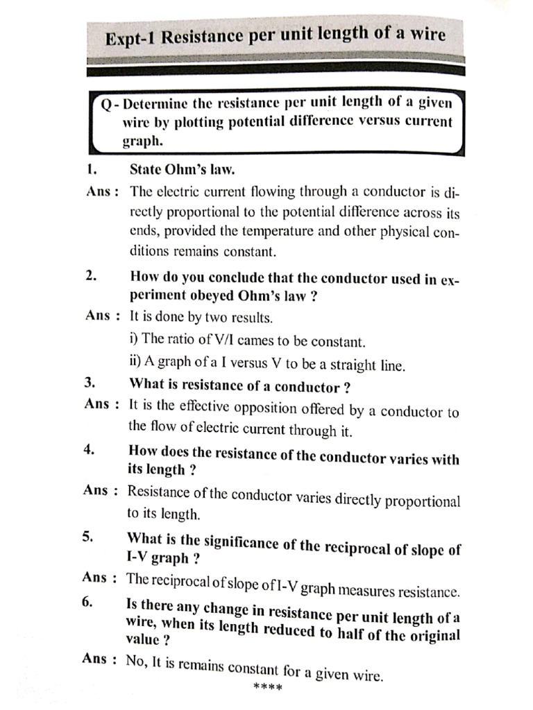 Physics Viva Questions | PDF