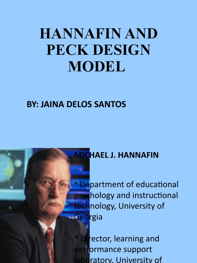 Hannafin and Peck Design Model Overview | PDF