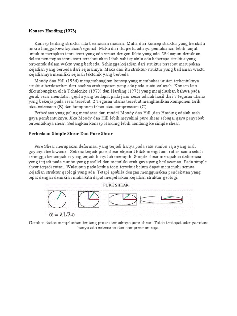 Perbedaan Simple Shear dan Pure Shear | PDF | Sejarah