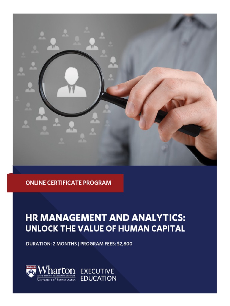 Brochure - Wharton - HR Management - 04-June-2021 - V43 | PDF ...
