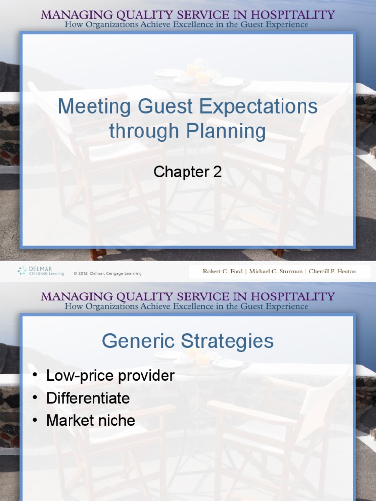 Meeting Guest Expectations Through Planning | PDF | Strategic ...