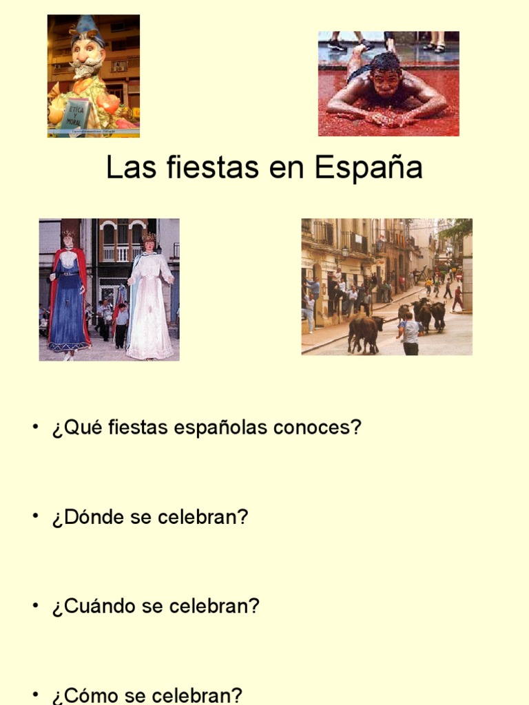 Las Fiestas en Espana | PDF