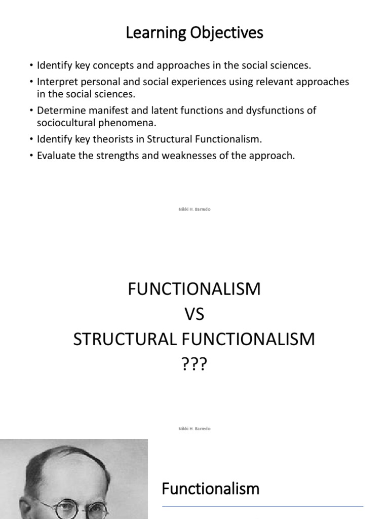 1 Structural - Functionalism | PDF | Sociology | Émile Durkheim