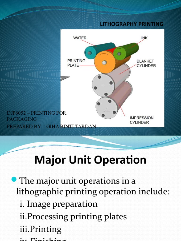 TOPIC 4-Lithography Printing | PDF | Lithography | Printing