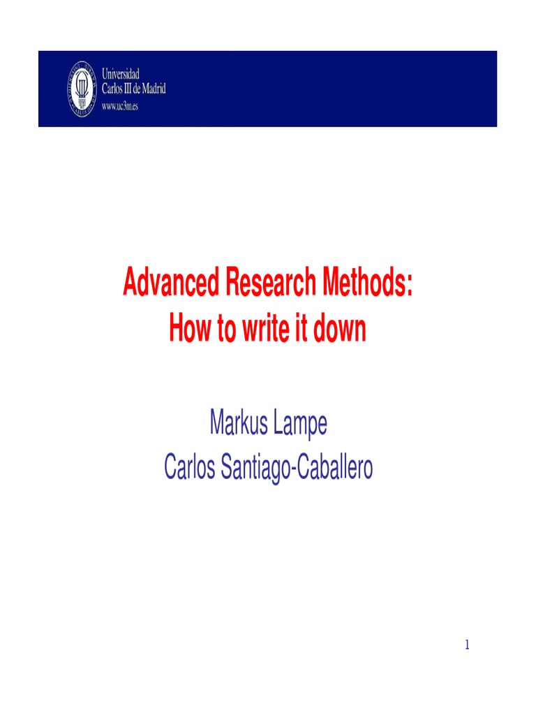 Advanced Research Methods - Class 5 | PDF | Causality | Economics