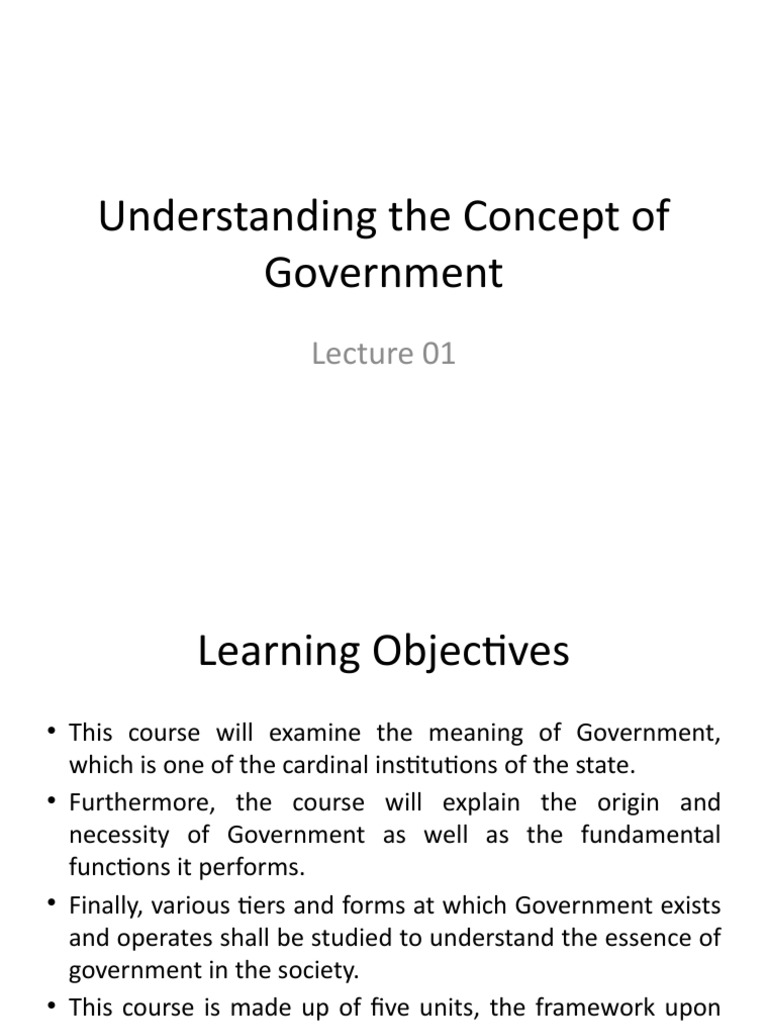 Understanding Government Concepts | PDF | Institution | Government