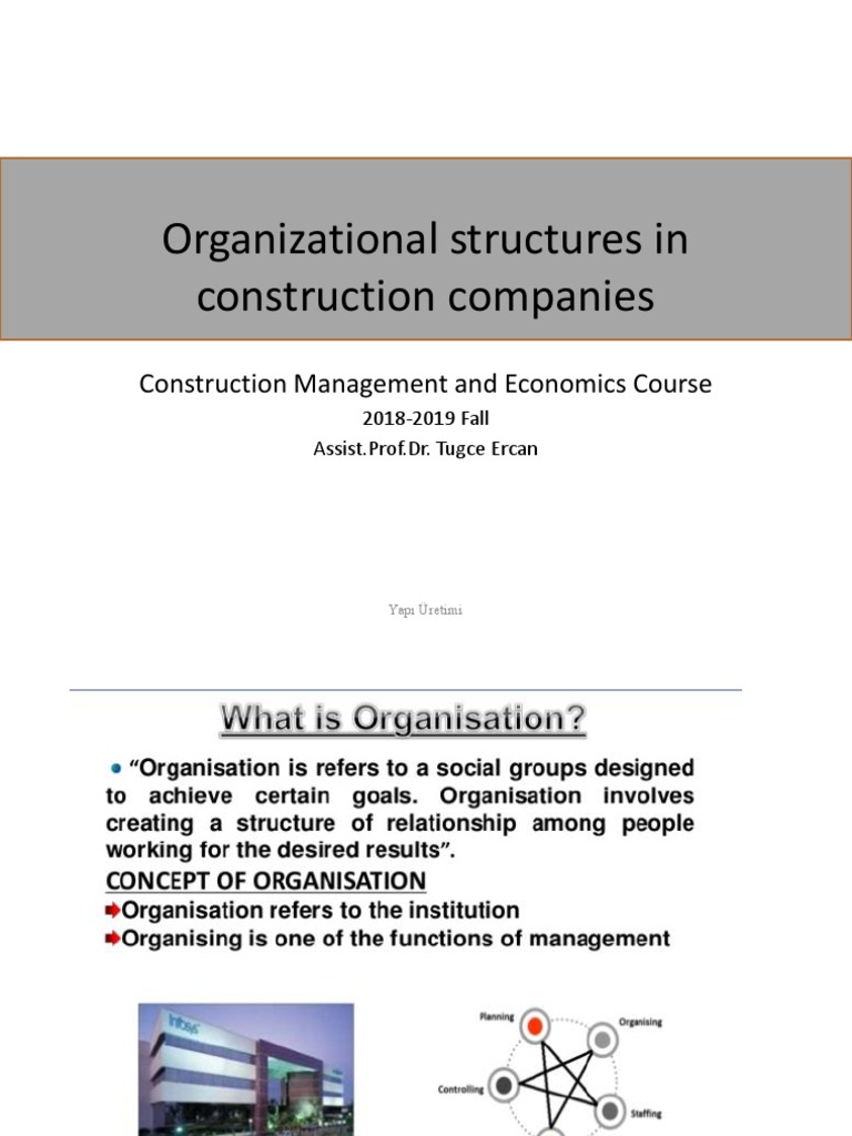 Ders03-Organization in Construction Companies | PDF | Organizational ...