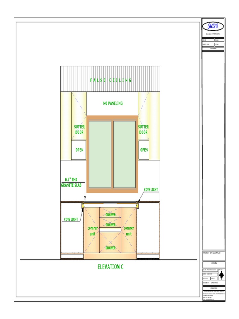 False Ceiling: Elevation C | PDF