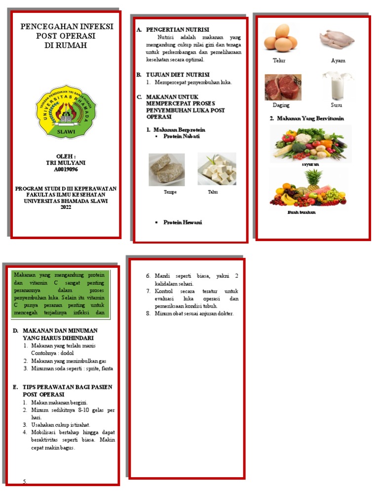 Leaflet Post Operasi-1 | PDF