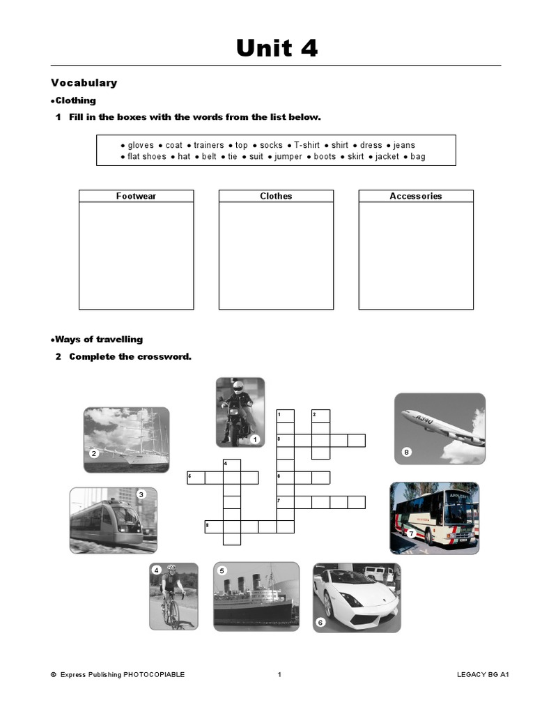 04 Legacy A1 BG Unit 4 | PDF