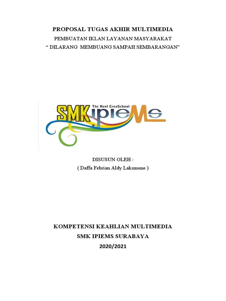 Proposal Tugas Akhir Multimedia Daffa | PDF | Seni