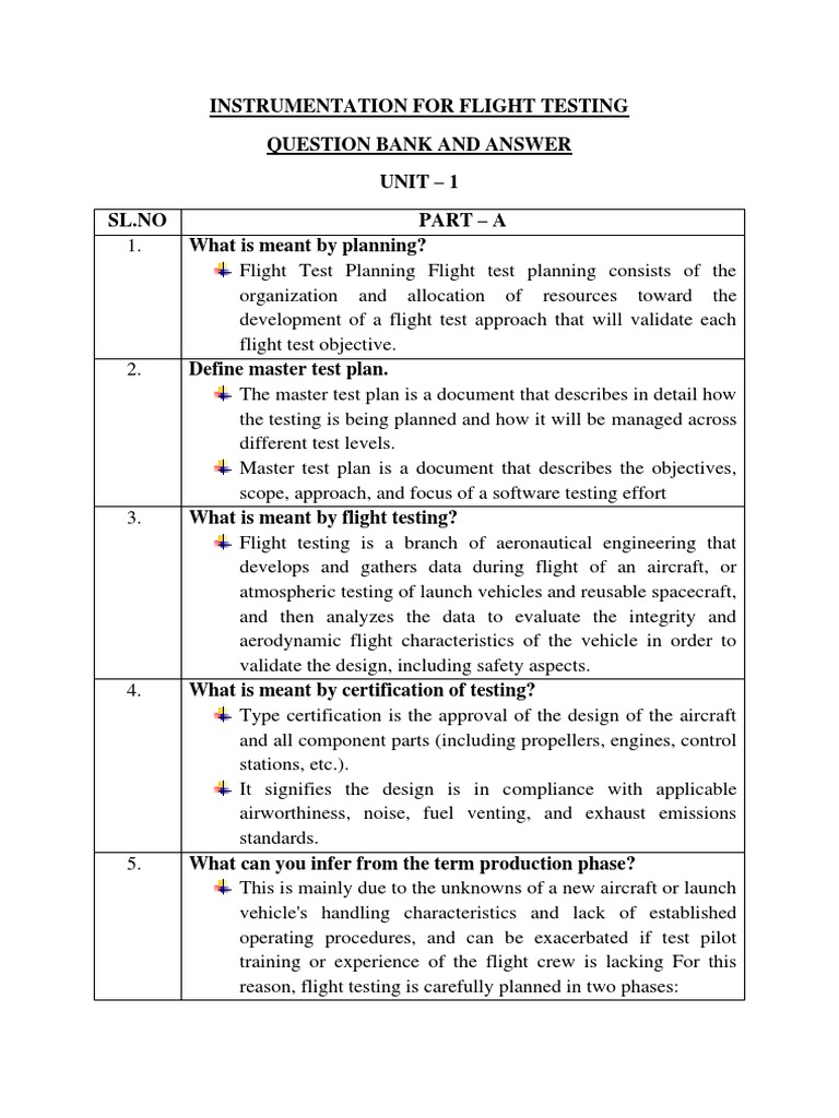 Instrumentation For Flight Testing | PDF