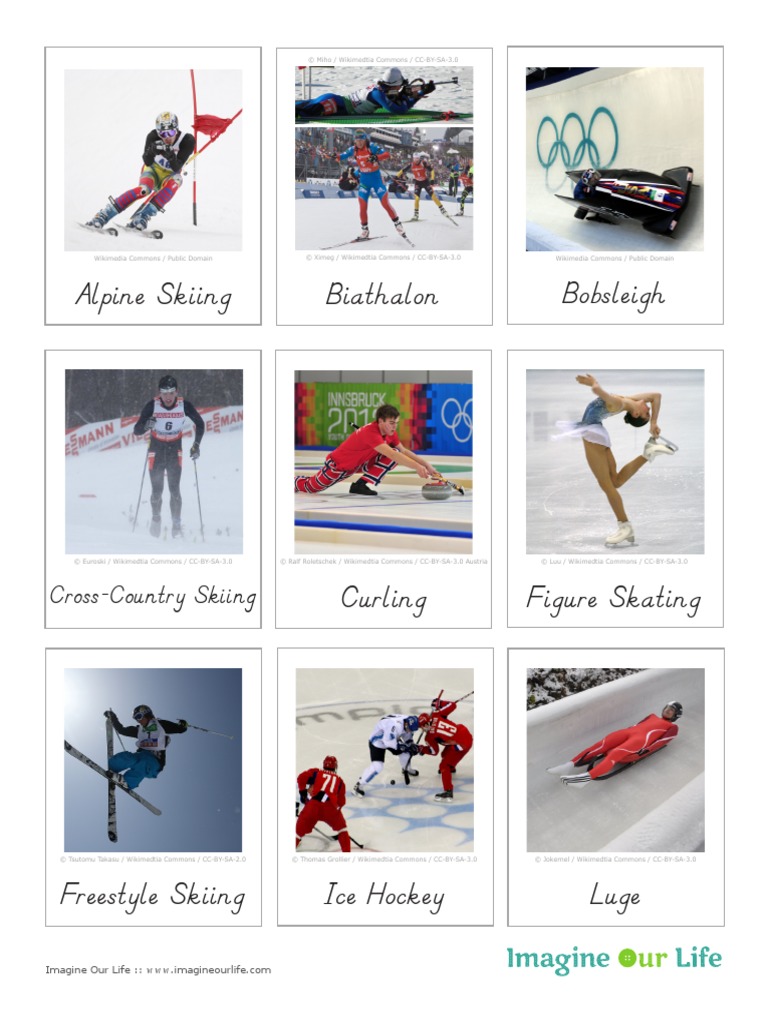 Winter Olympics 3 Parts Card | PDF | Winter Olympic Games | Olympic Games