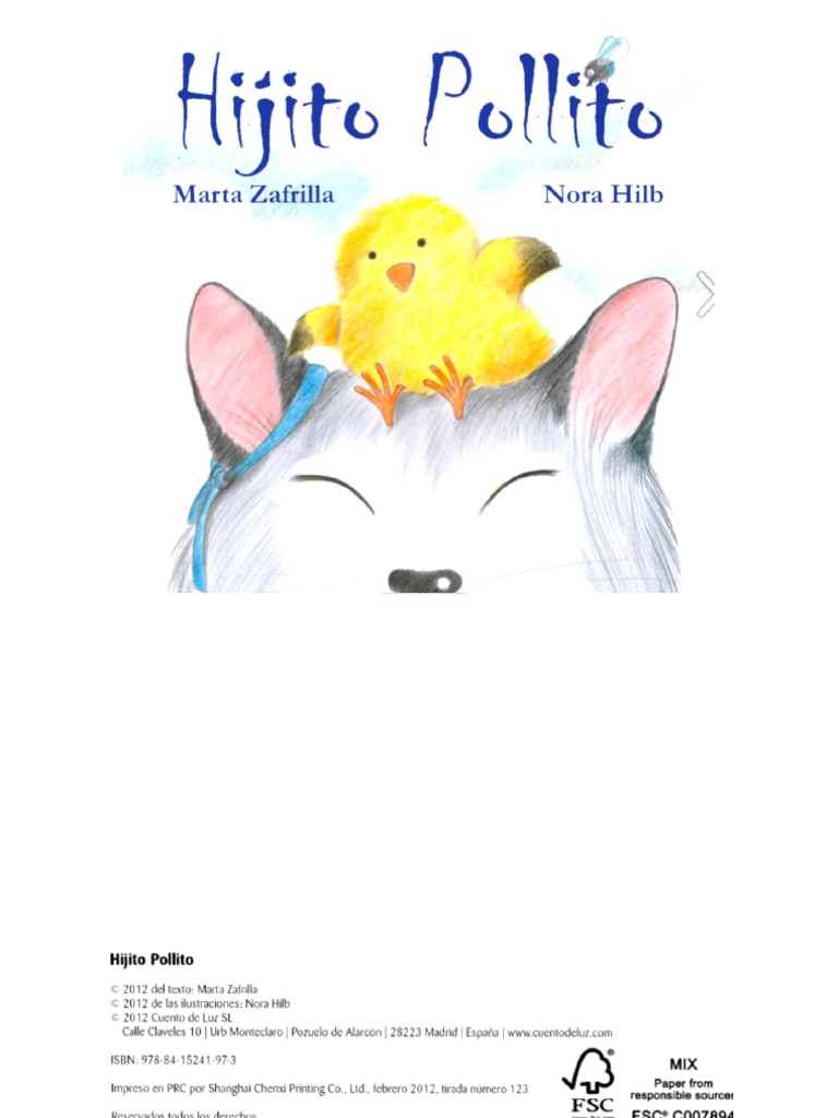 HIJITO POLLITO (4-10+) Marta Zafrilla - JDG | PDF
