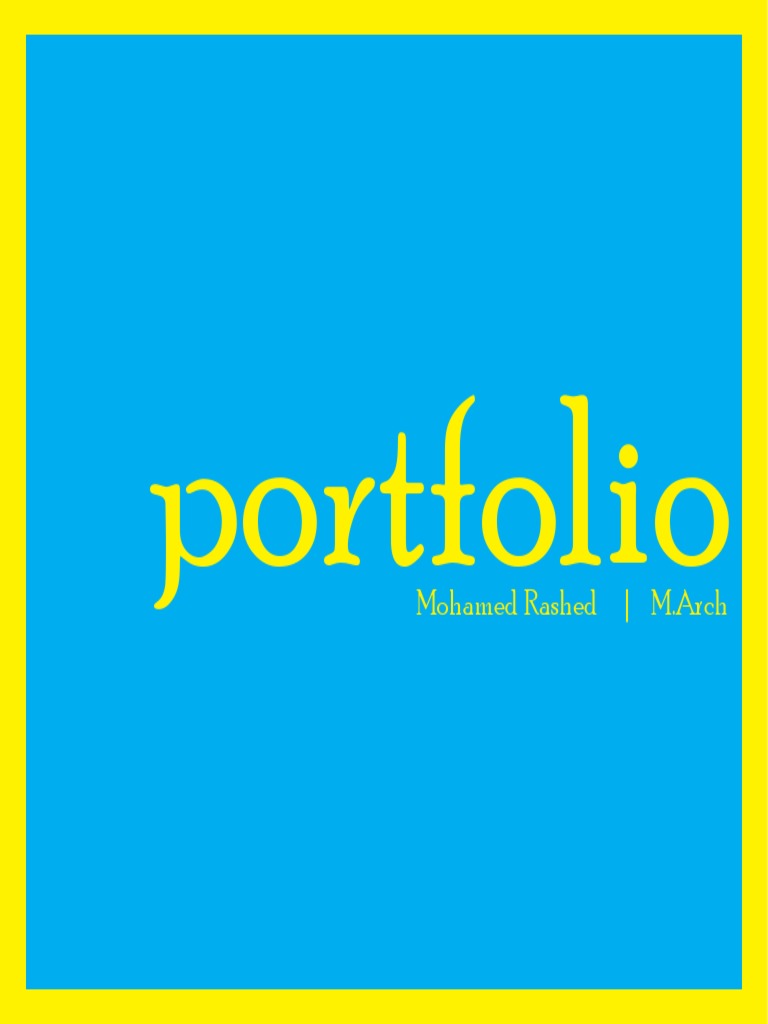 Mohamed Rashed - Portfolio | PDF | Apartment