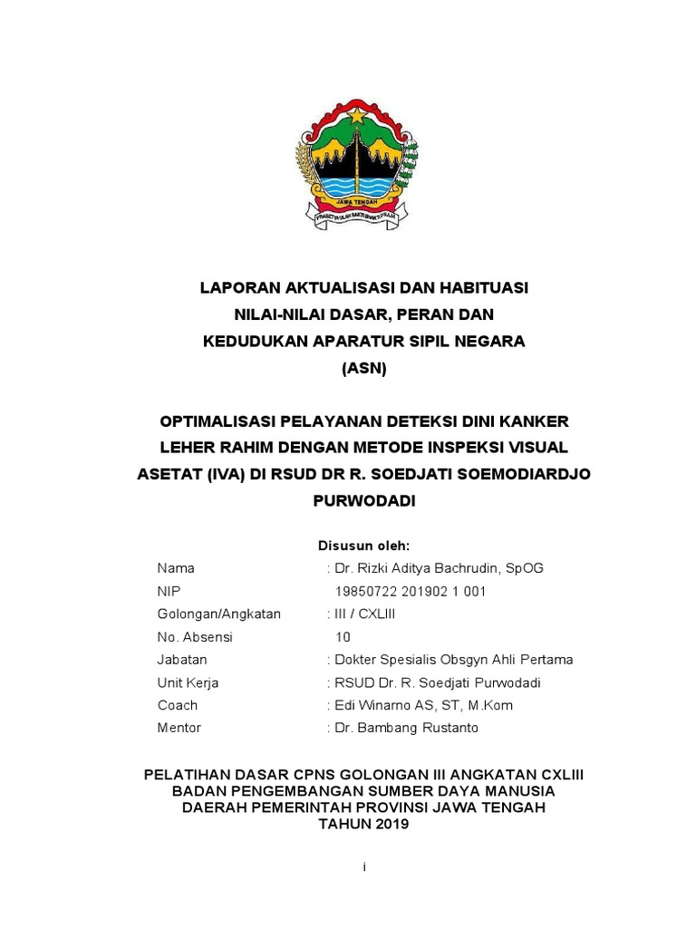 Aktualisasi Final DR Rizki Aditya Kel 4 Angk 143 Grobogan 1 PDF Free | PDF | Kesehatan Holistik