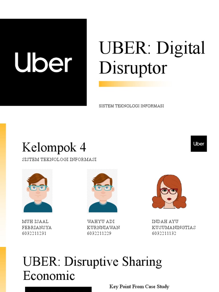 Kelompok 4 - Case Study - Uber Digital Distruptor | PDF | Supply Chain | Business Model