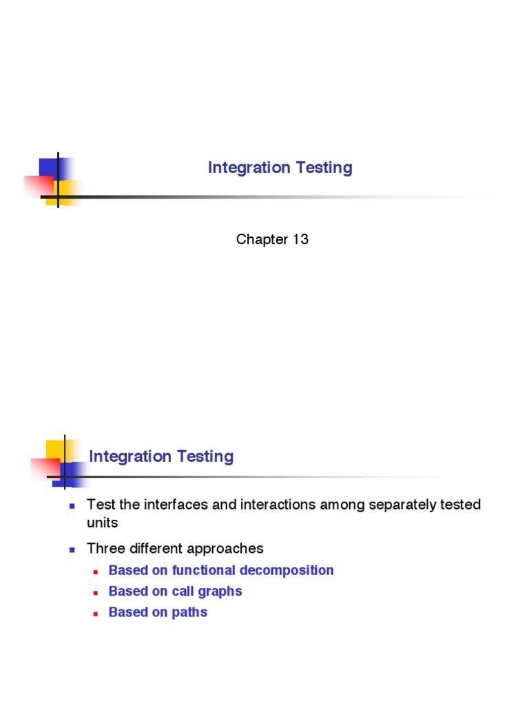 Integration Testing | PDF | Top Down And Bottom Up Design | Vertex ...