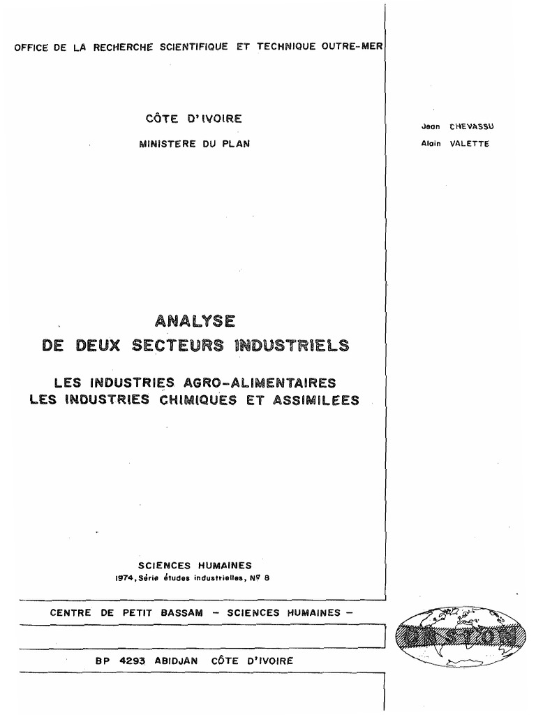 De Deux Secteurs Industriels: Analyse | PDF | Côte d'Ivoire | Valeur ...