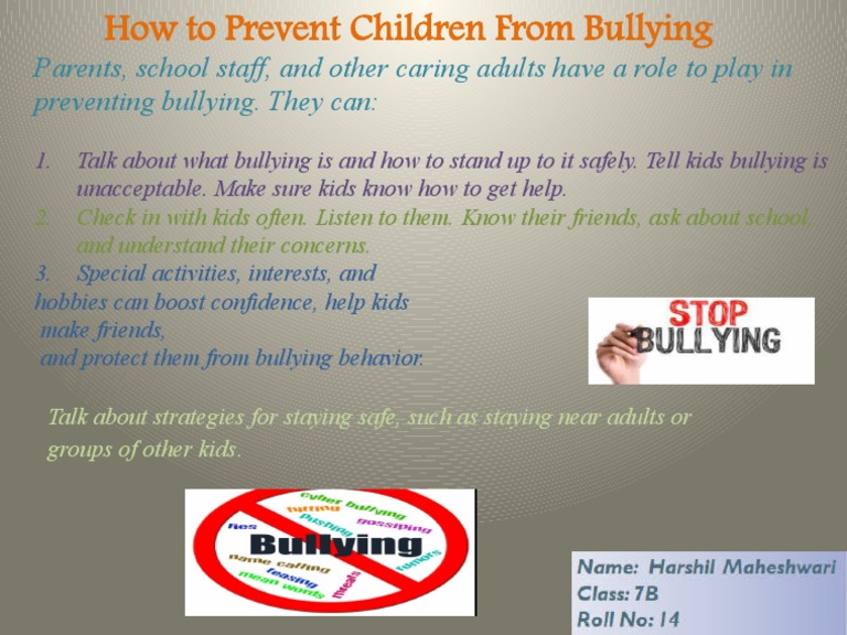 Parents, School Staff, and Other Caring Adults Have A Role To Play in ...