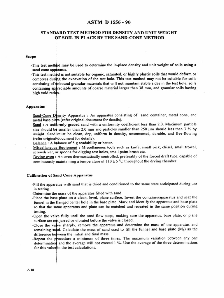 Astm D 1556 | PDF
