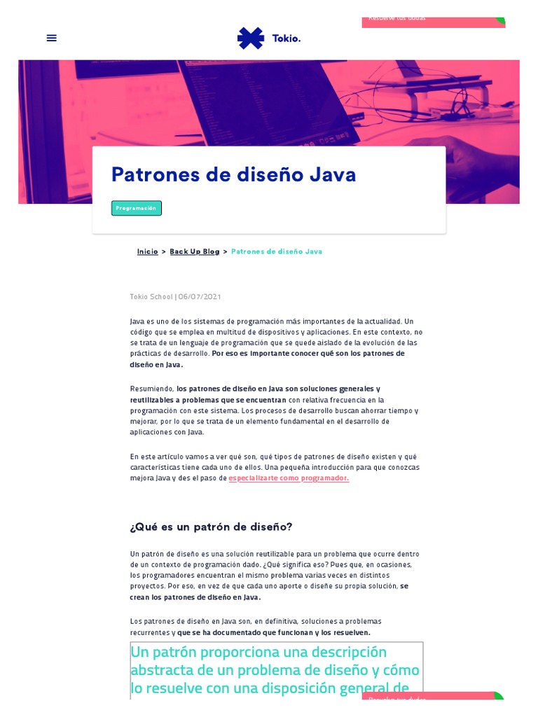 Patrones de Diseño Java | PDF | Java (lenguaje de programación) | Diseño