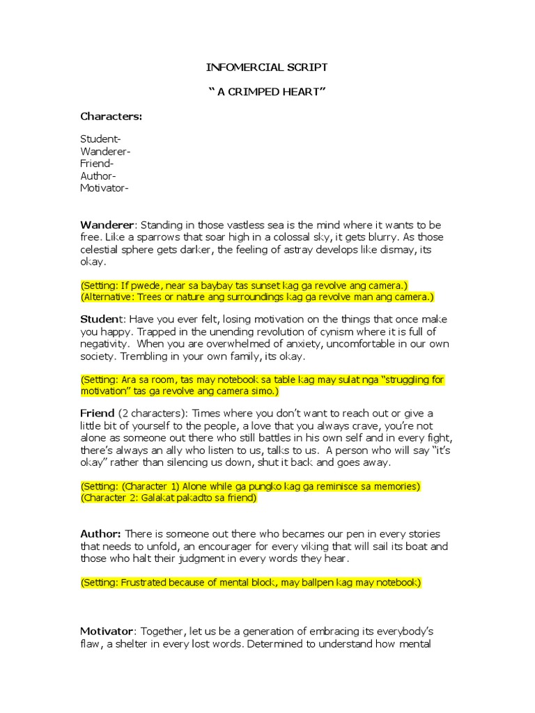 Infomercial Script | PDF