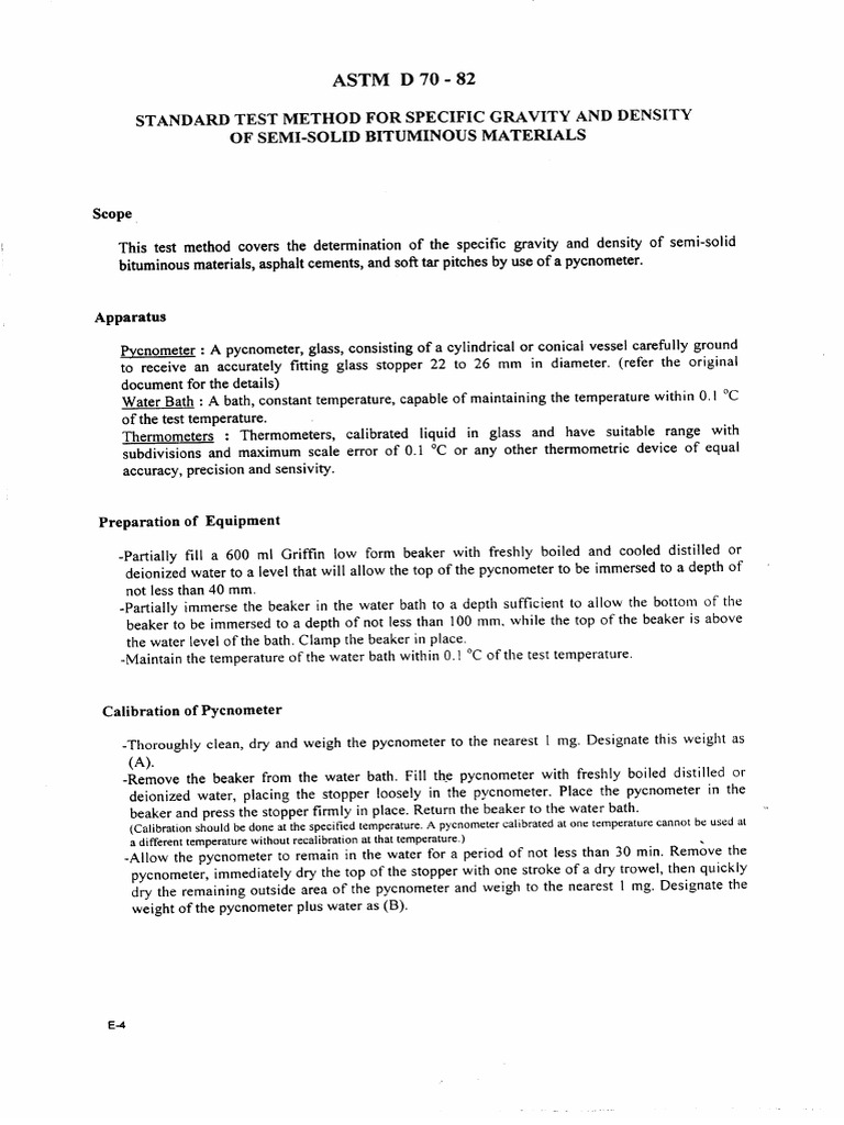 Astm D 70 | PDF