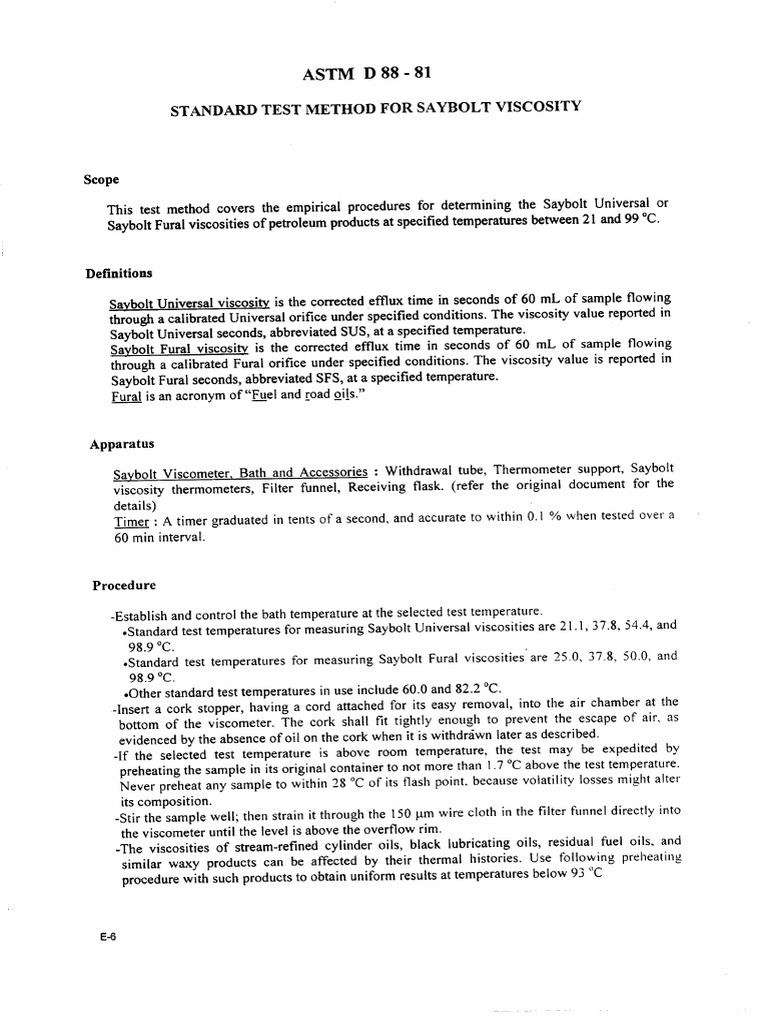 Astm D 88 | PDF