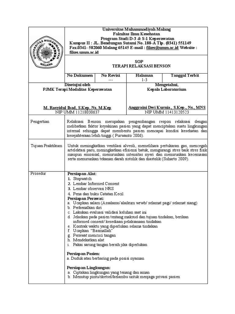 Sop Terapi Modalitas | PDF