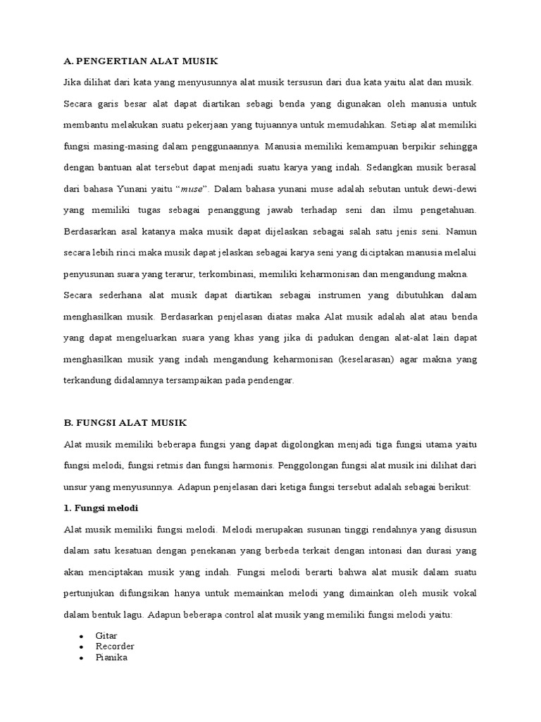 Alat Musik | PDF | Seni
