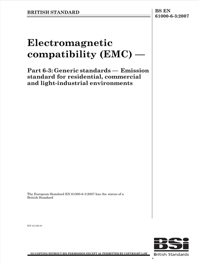 Electromagnetic Compatibility (EMC) | PDF | Electromagnetic ...