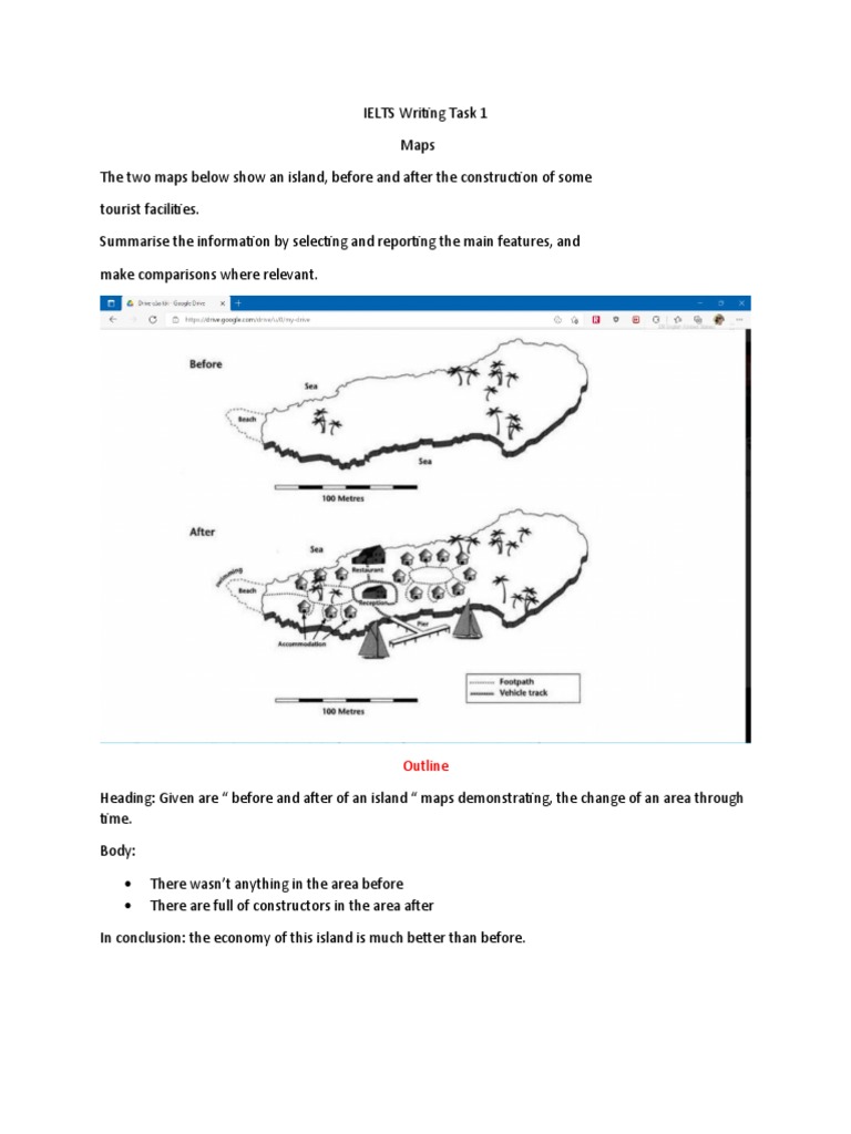 IELTS Writing Task 1 - Maps | PDF