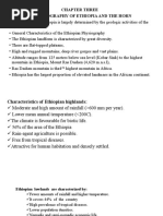 Ethiopian Geography Overview for Freshmen | PDF | Geography | Map