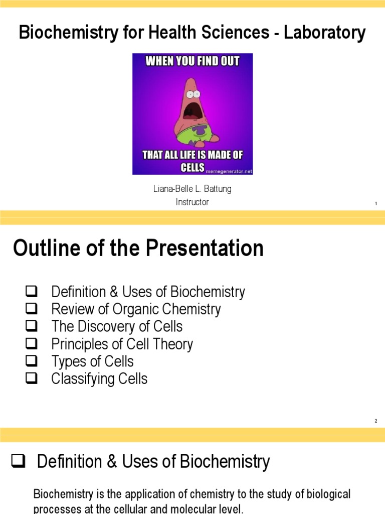 Biochemistry Basics for Health Students | PDF | Organic Chemistry ...