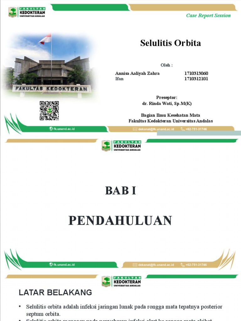 CRS SELULITIS ORBITA IfanAnnis | PDF