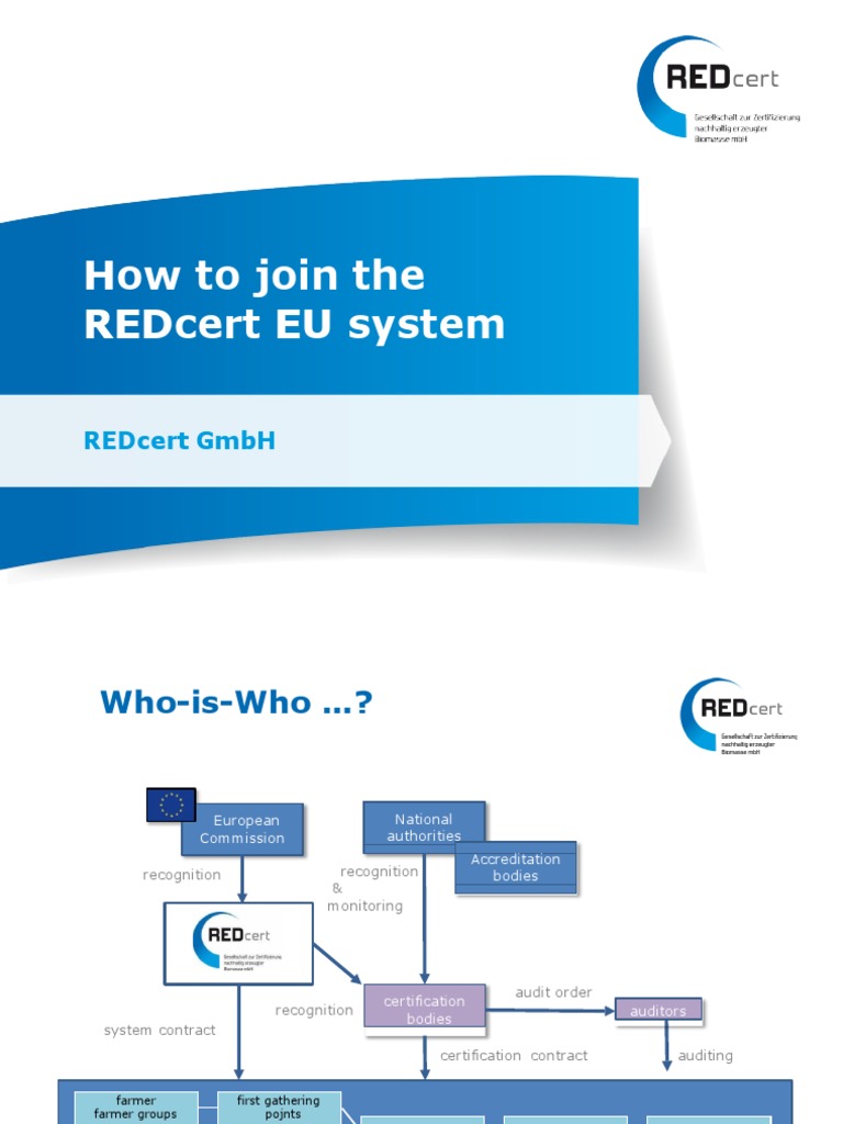 REDcert EU Scheme | PDF | Audit | Business